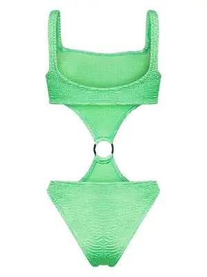 PARAMIDONNA Olivia Smock-design Swimsuit - Green