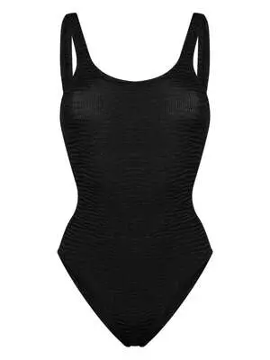 PARAMIDONNA Hailey Crinkled One Piece Swimsuit - Black