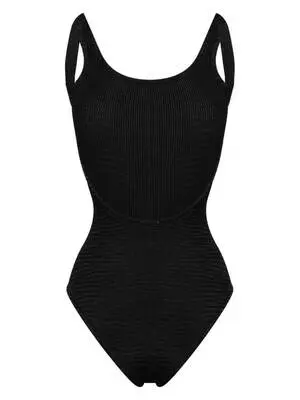 PARAMIDONNA Hailey Crinkled One Piece Swimsuit - Black