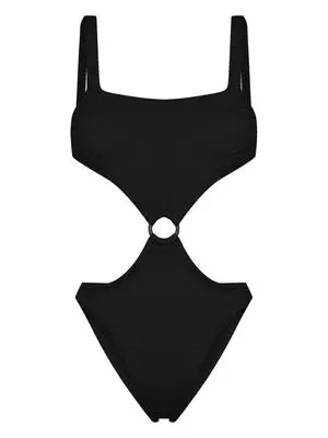 PARAMIDONNA Olivia Cut-out Crinkled Swimsuit - Black