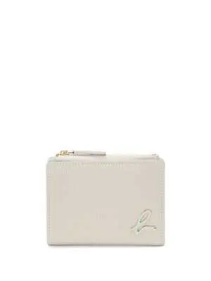 AGNÈS B. Logo-plaque Leather Wallet - White