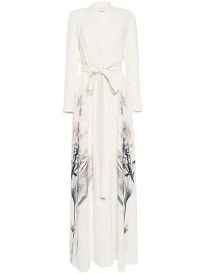 SAIID KOBEISY Floral-print Kaftan Dress