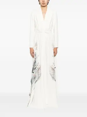SAIID KOBEISY Floral-print Kaftan Dress