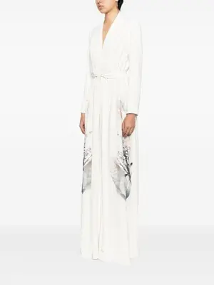 SAIID KOBEISY Floral-print Kaftan Dress