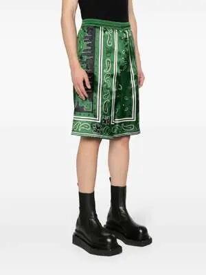 Off-White Bandana-print Twill Shorts