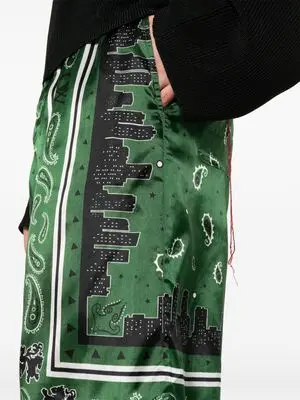 Off-White Bandana-print Twill Shorts
