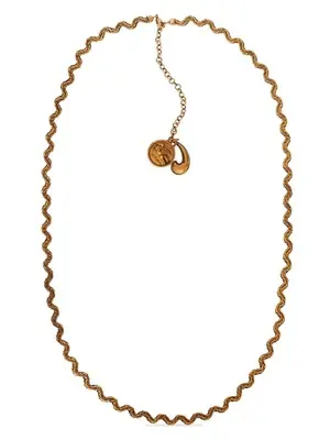 Etro Logo Charm Chain Necklace - Gold