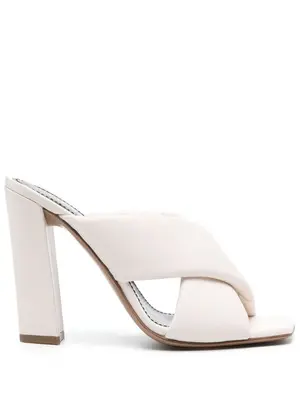 Paris Texas Open-toe Leather Sandals - White