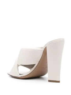 Paris Texas Open-toe Leather Sandals - White