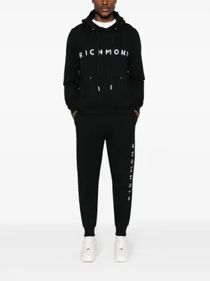John Richmond Logo Embroidered Hoodie