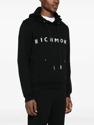 John Richmond Logo Embroidered Hoodie