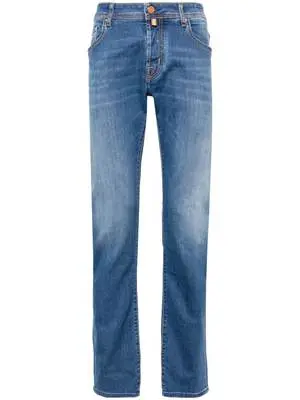 Jacob Cohen Mid-rise Straight-leg Jeans - Blue