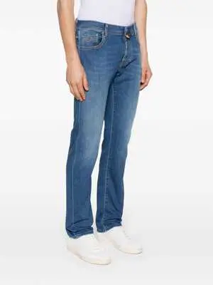 Jacob Cohen Mid-rise Straight-leg Jeans - Blue