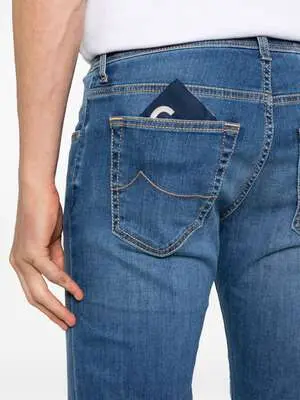 Jacob Cohen Mid-rise Straight-leg Jeans - Blue