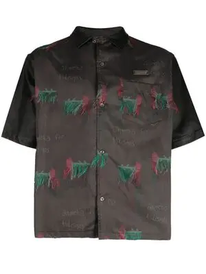 4SDESIGNS Graphic-print Short-sleeve Shirt