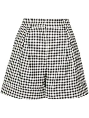 Moschino Gingham-check Tailored Shorts