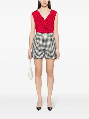 Moschino Gingham-check Tailored Shorts