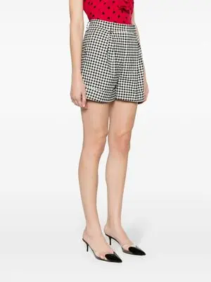 Moschino Gingham-check Tailored Shorts