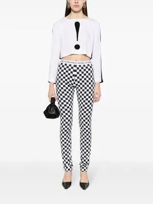 Moschino Checkerboard-print Trousers
