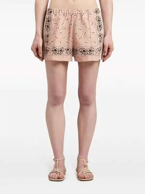 Palm Angels Paisley-print Track Shorts - Pink
