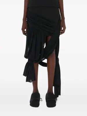 JW Anderson Draped Wrap Midi Skirt