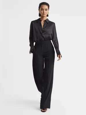REISS Aleah Wide Leg Trousers