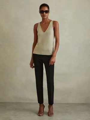 REISS Joanne Slim Fit Tailored Trousers