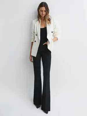 REISS Dylan Flared High Rise Trousers