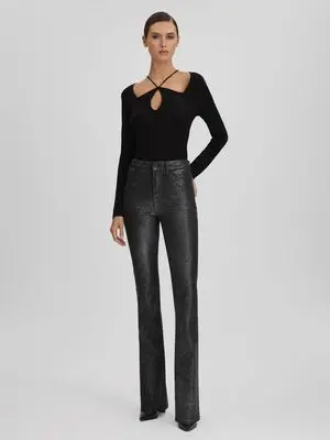 Paige Manhattan High-rise Trousers