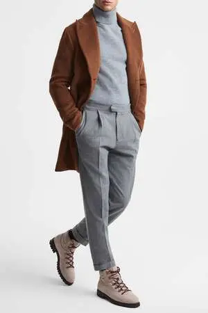 REISS Ashdown Leather Hiking Boots