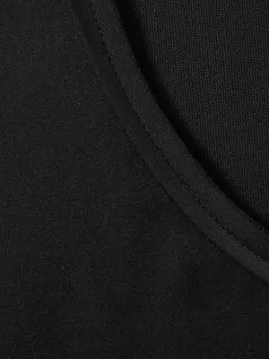 REISS Riley Silk-blend Sleeveless Vest - Black