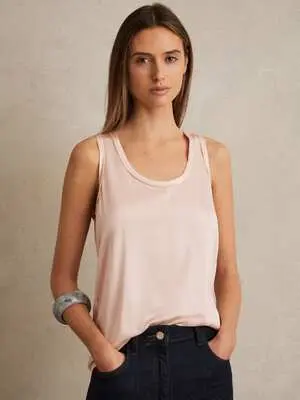 REISS Riley Silk-blend Vest