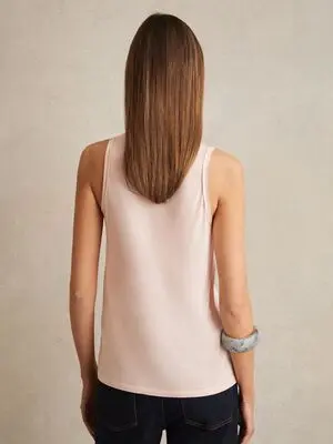 REISS Riley Silk-blend Vest