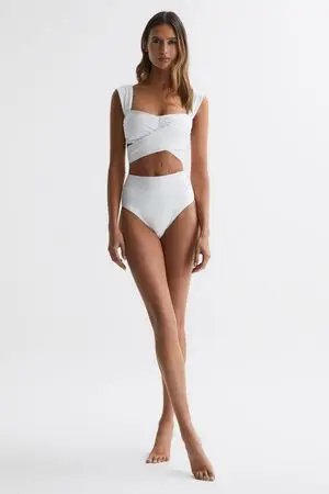 REISS Cristina Wrap Design Bikini Top