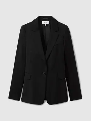 REISS Haisley Single Breasted Suit Blazer - Black