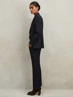 REISS Haisley Petite Single Breasted Suit Blazer - Navy