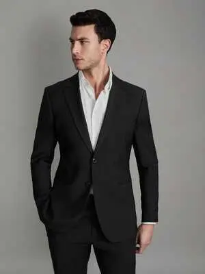 Men's Black Wool