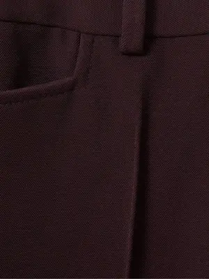 REISS Gabi Flared Suit Trousers - Berry