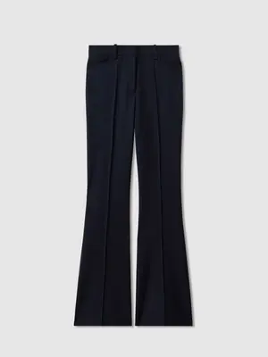 REISS Gabi Flared Suit Trousers - Navy