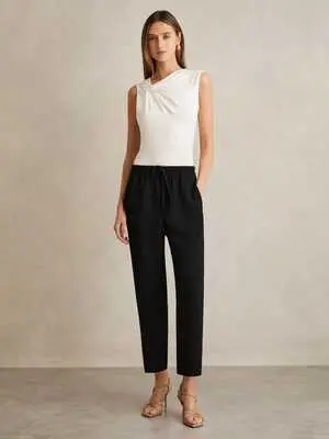 REISS Tapered Pull-on Trousers