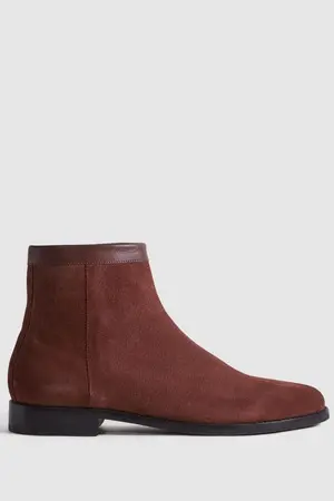 REISS Clay Suede Boots