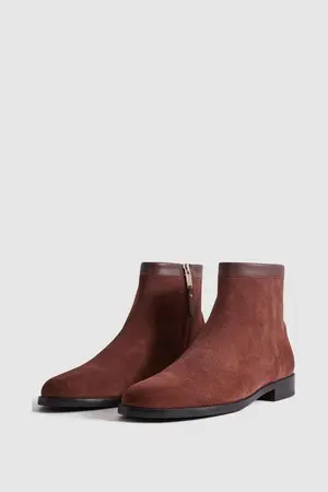 REISS Clay Suede Boots