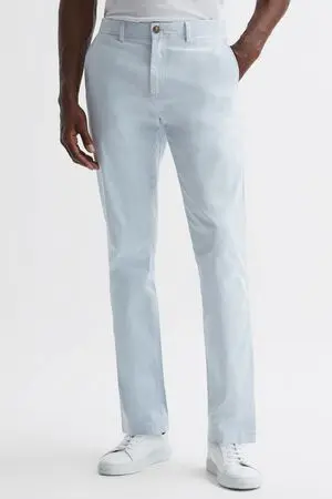 REISS Pitch Washed-cotton Slim-fit Chinos