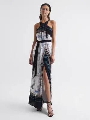 REISS Jewel Print Maxi Dress