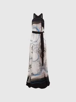 REISS Jewel Print Maxi Dress