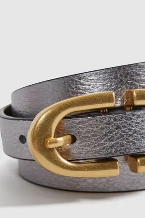 REISS Bailey Leather Belt