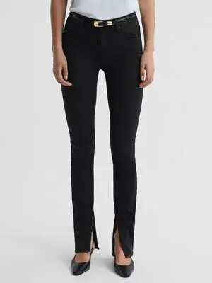 Paige Constance Slim Fit Split Hem Jeans