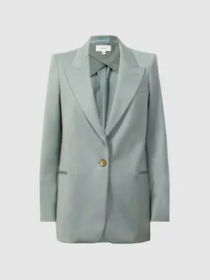 REISS Wool-blend Single-breasted Blazer