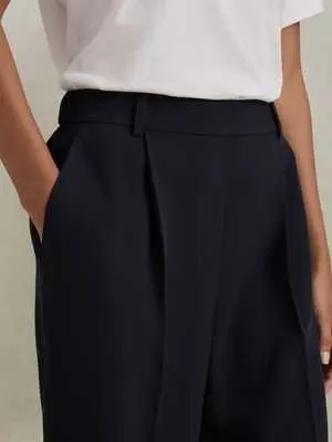 REISS Eden Petite Trousers - Navy