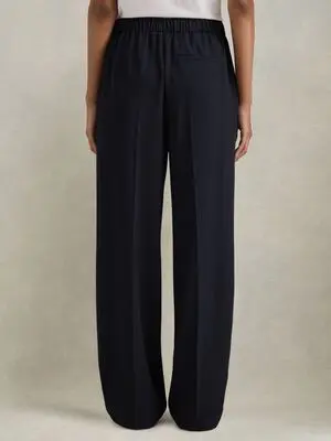 REISS Eden Petite Trousers - Navy